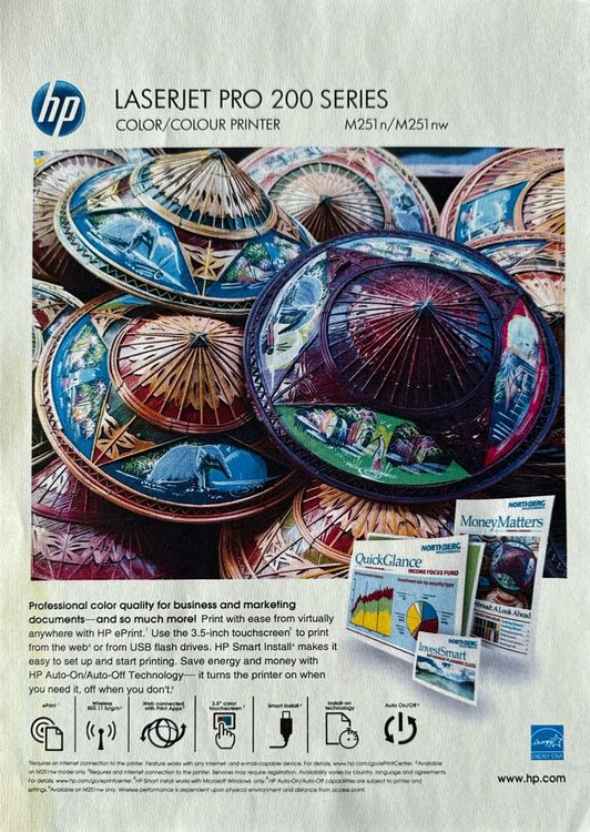 HP LaserJet 200 color M251n (inkl. neuem Toner Schwarz) (Gebraucht) in ...