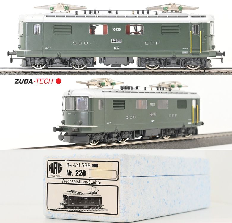 Hag 220 Re 4/4 I 2. Serie, der SBB, H0 WS Analog, mit OVP (Gebraucht) in St. Gallen für CHF 109 ...