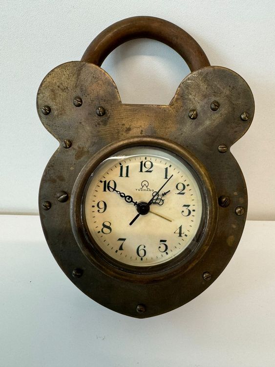 Antike Bronze Gelbguss Uhr mit Wecker in Form eines Schloss (Gebraucht) in Ebikon für CHF 88 ...