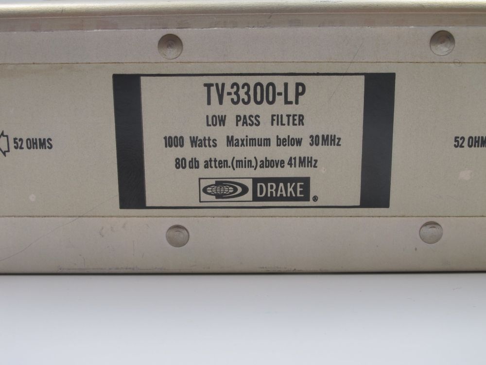 Drake Tief Pass Filter TV-3300-LP Max.1000W (Gebraucht) in Dettighofen für CHF 1 – mit Lieferung ...