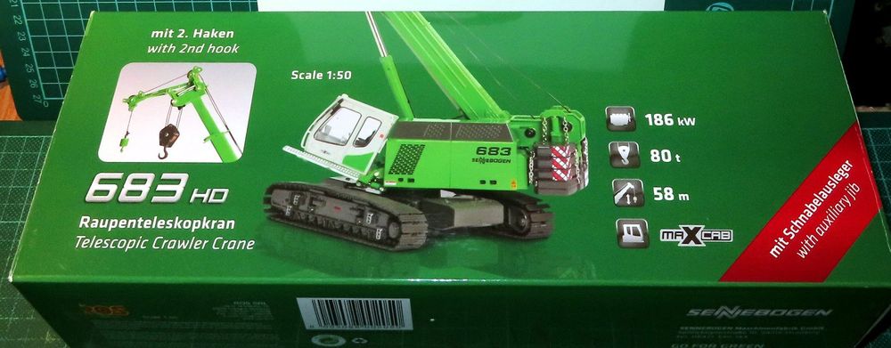 Modellkran M1:50 Sennebogen 683 HD Raupenteleskopkran | Kaufen auf Ricardo