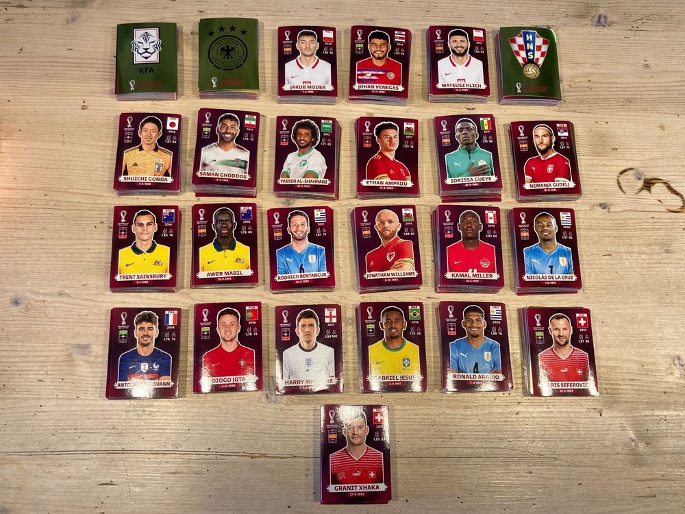 Panini Bilder WM KATAR 2022 1250 Stk. | Kaufen auf Ricardo