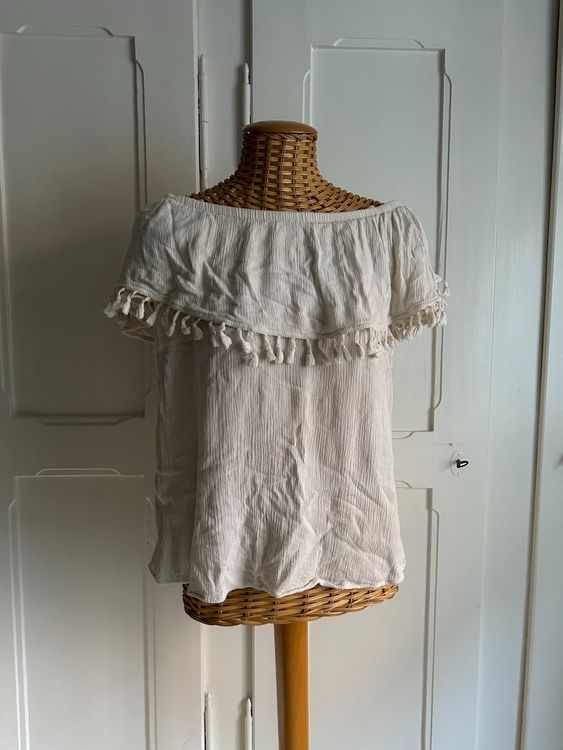 VELVET - Oberteil weiss M | Kaufen auf Ricardo