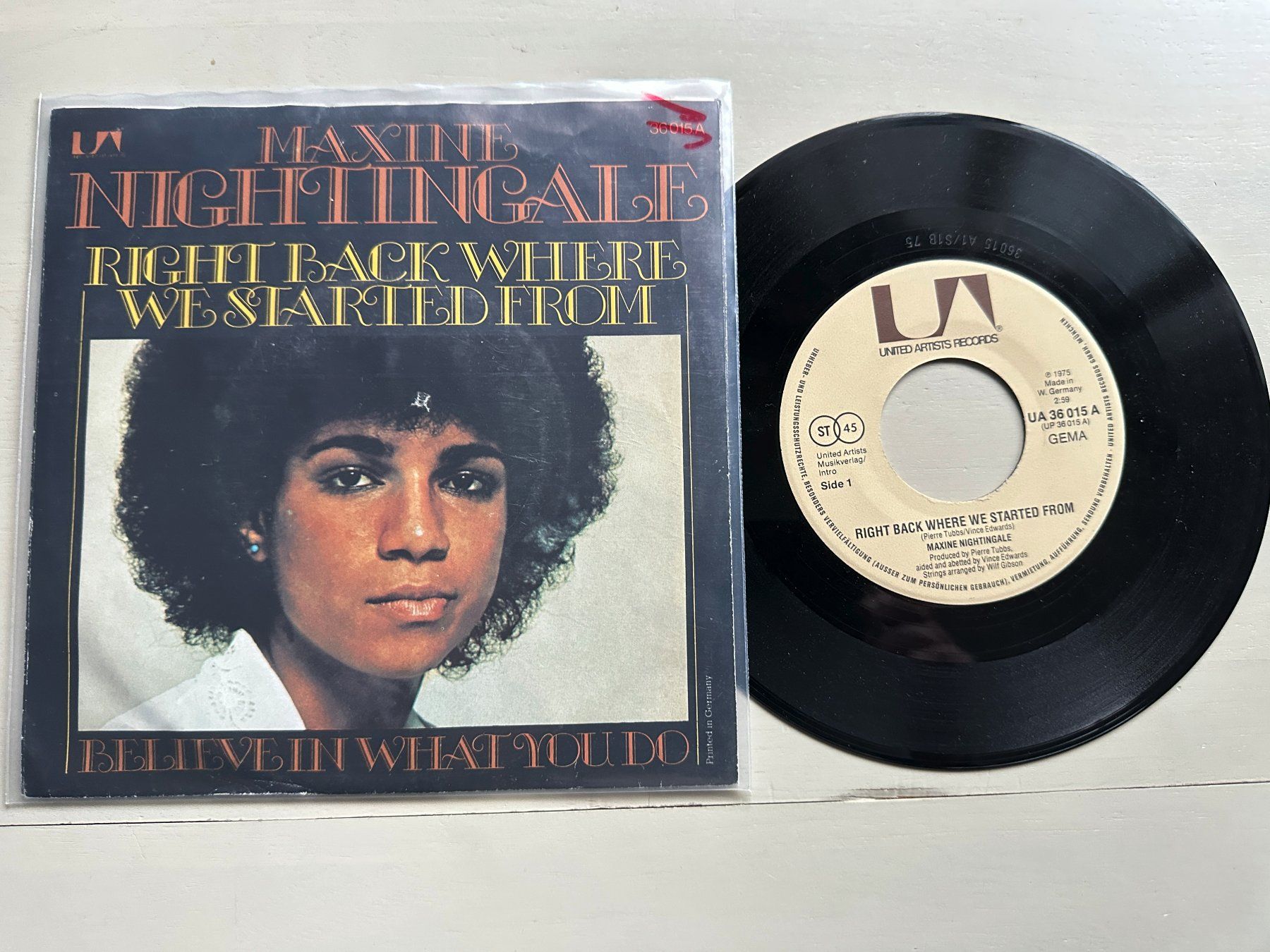 MAXINE NIGHTINGALE tolle Right back where we started Disco (Gebraucht ...