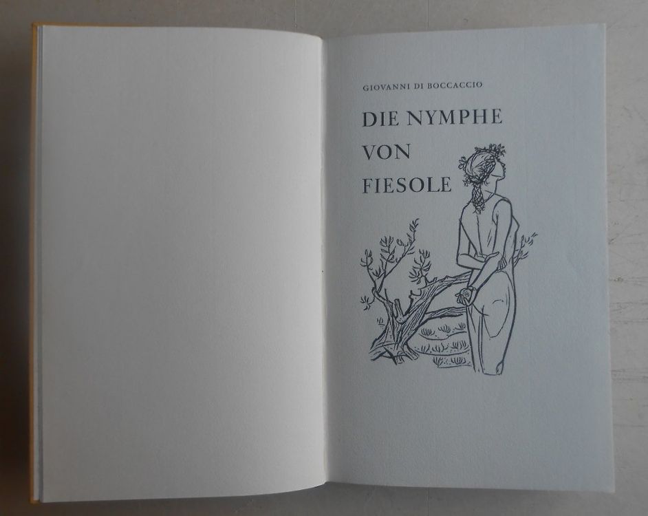 Die Nymphe von Fiesole. Illustr. von F. Hoffmann. Sign. 1958 (Gebraucht) in Basel für CHF 90 ...