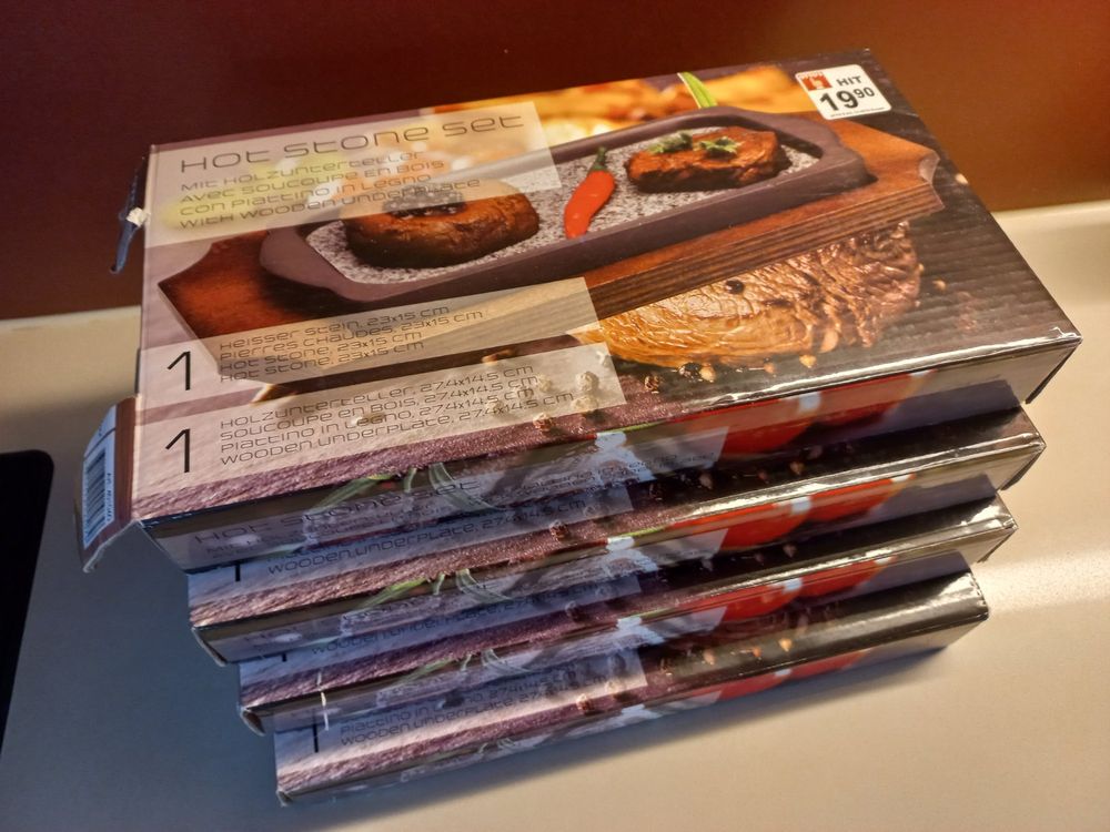 4 x Hot Stone Set / Heisser Stein 23 x 15 cm (Gebraucht) in Zürich für ...