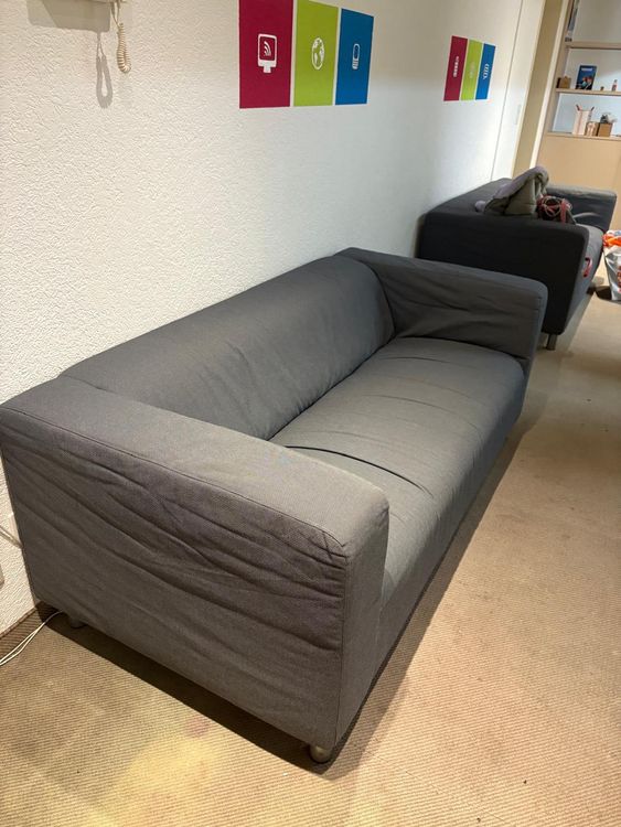 Graues KLIPPAN 2-er Sofa IKEA (Gebraucht) in Thalwil für CHF 50 – nur Abholung auf Ricardo kaufen