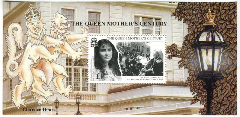 Block Queen Mum. Südgeorgien und die Südlichen Sandwichinsel (Neu und ...