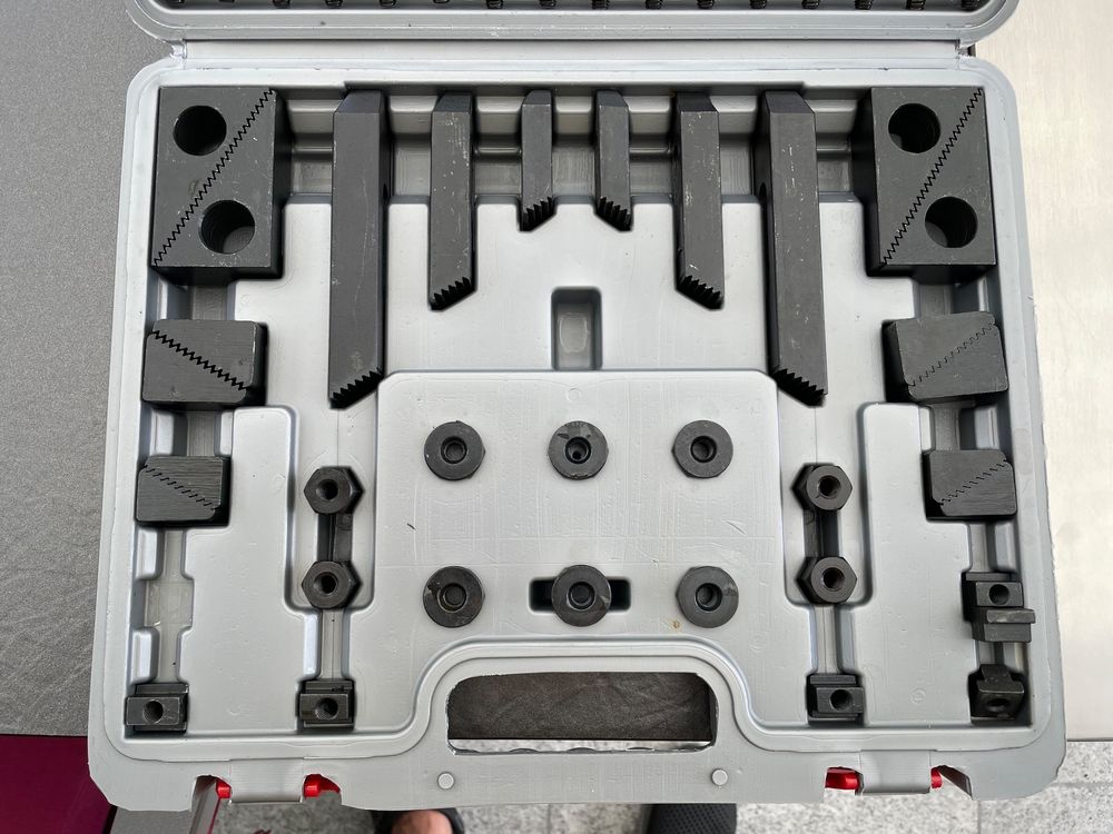 WABECO Spannpratzen Satz 58-teilig für 10 mm T-Nuten Gewinde (Neu und ...