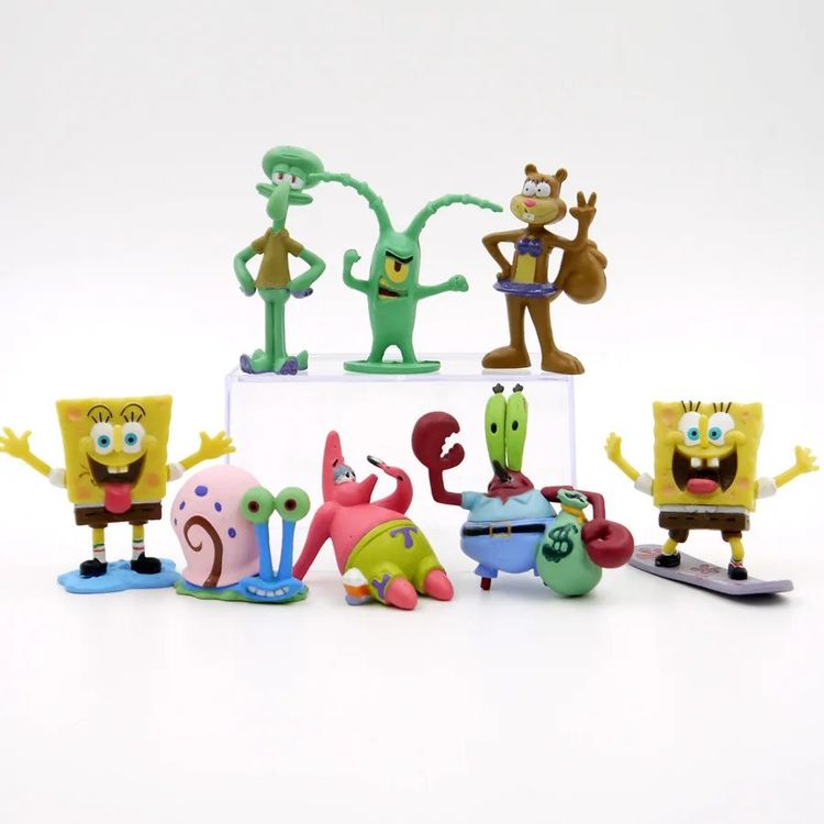 8 SPONGEBOB FIGUREN - SPONGEBOB SCHWAMMKOPF FIGUREN | Kaufen auf Ricardo