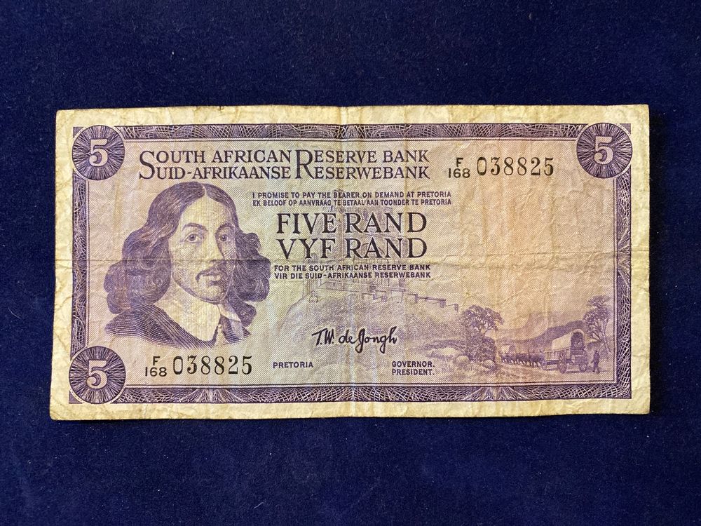 Südafrika 5 Rand (1967) Van Riebeeck (Gebraucht) in Naters für CHF 10 ...