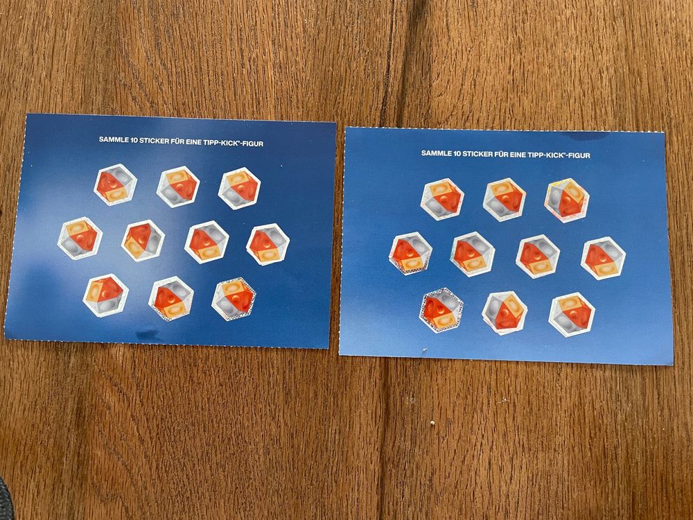 Tipp-Kick Mania, 2 volle Karten | Kaufen auf Ricardo