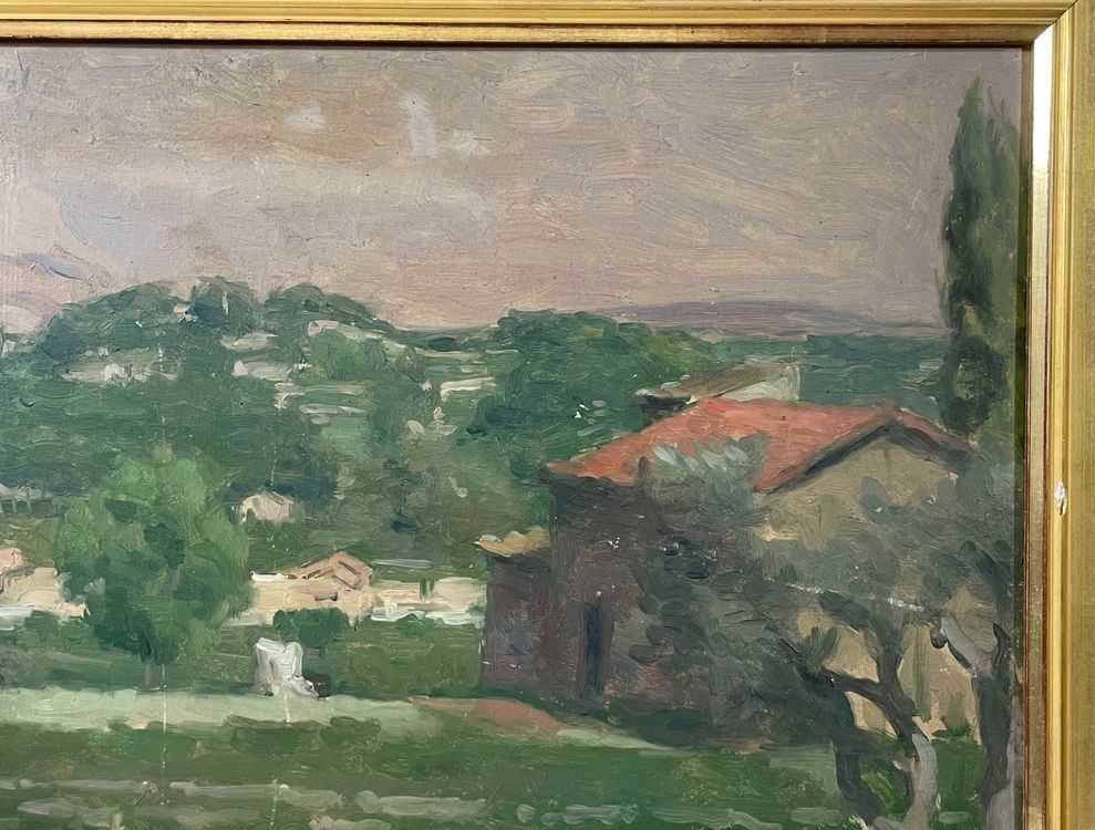 Landschaft Gemälde aus den 30er Jahren unleserlich Signiert | Kaufen ...