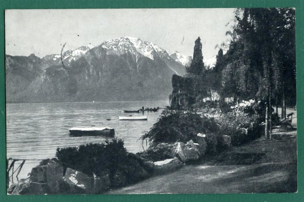 Montreux, les quais et le Grammont, 1961, gelaufen (Gebraucht) in ...