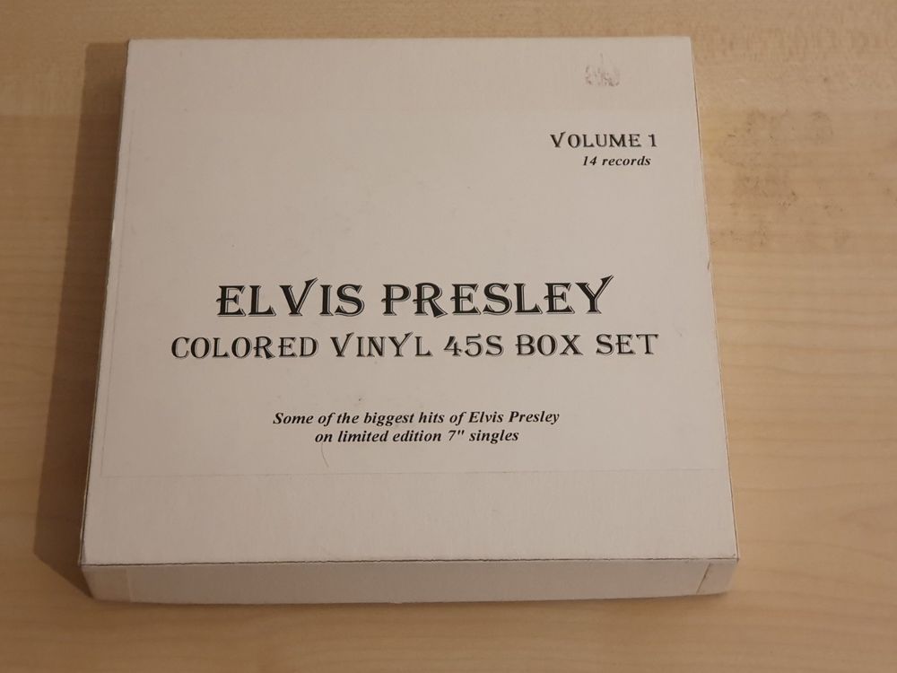 Elvis Colored Vinyl Singles Box Vol. 1 (Neu und originalverpackt) in ...