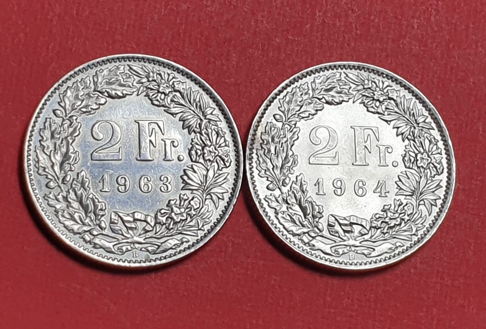 2 Franken 1963 und 1964 „Silber“ | Kaufen auf Ricardo