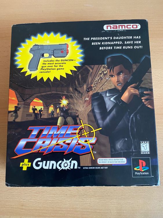 Namco GunCon + Time Crisis Retro Gaming PS1 (Neu und originalverpackt ...