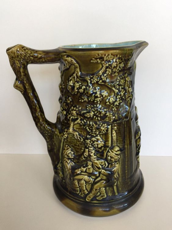 MAJOLICA SARREGUEMINES ancien pichet à vin / alte Wein Krug (Gebraucht) in Cossonay-Ville für ...