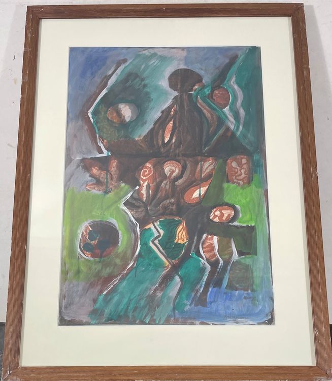 Serge Brignoni (1903-2002) grosse Mischtechnik (Gebraucht) in Root für CHF 240 – mit Lieferung ...