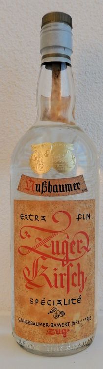 1Fl. Zuger-Kirsch 1Liter Kellerräumung alt | Kaufen auf Ricardo