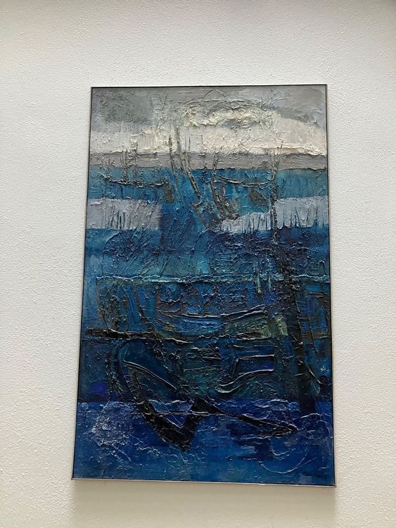 Willy Suter, 1918 - 2002, L`etang bleu, sign, 131 x 82 cm | Kaufen auf ...