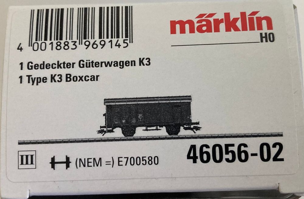 Märklin 46056-Güterwagenset-Epoche lll-Wechselstrom-Spur H0 (Neu und ...