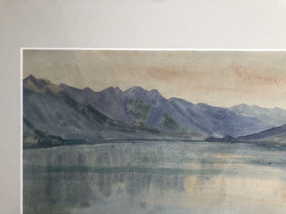 Walter Simon, Aquarell“Am Thunersee“, Frühwerk 1937 (Gebraucht) in Bern für CHF 150 – nur ...
