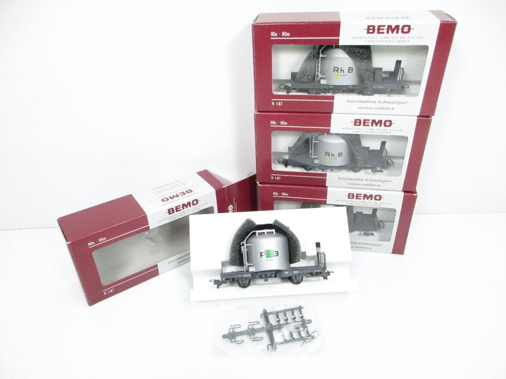 Bemo H0m 7452 100 RhB Wagen-Set Zement | Kaufen auf Ricardo