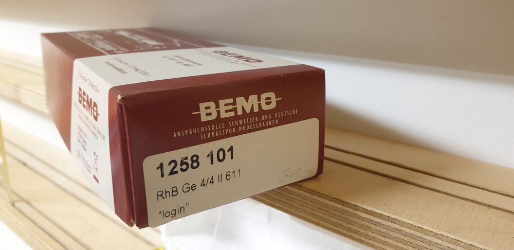 Bemo RhB Ge 4/4 II 611 Login 1258 101 OVP (Neu (gemäss Beschreibung ...
