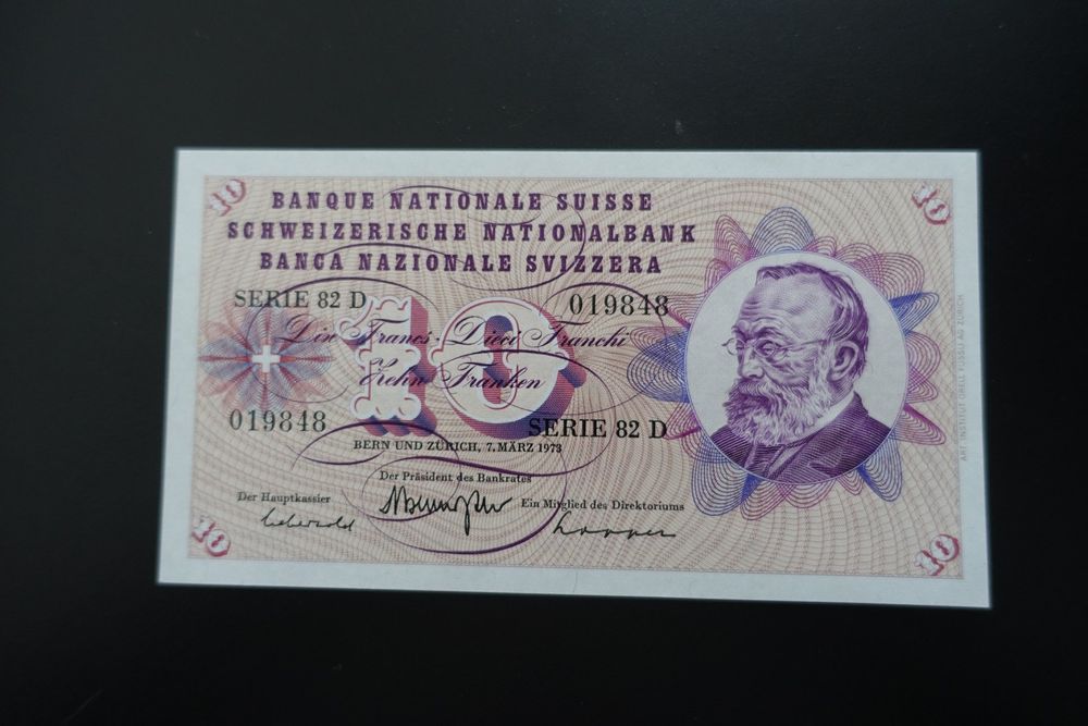 Alte 10 Franken Note "ungefalten" | Kaufen auf Ricardo