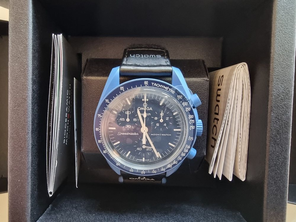 Neue Swatch x Omega Moonswatch Mission to Neptune | Acheter sur Ricardo