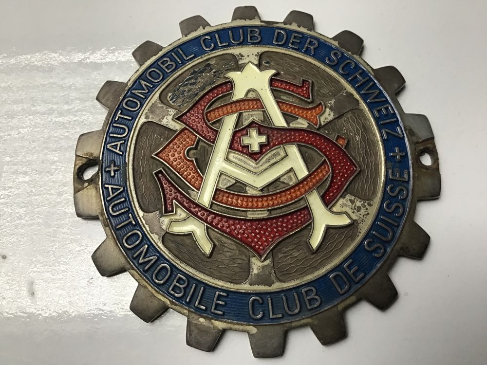 Uraltes "ACS AUTOMOBIL CLUB SCHWEIZ" Emblem/Signet/Abzeichen (Gebraucht ...