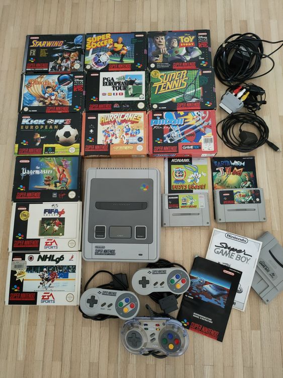RAR* SUPER NINTENDO KONSOLUT mit vielen Games | Kaufen auf Ricardo