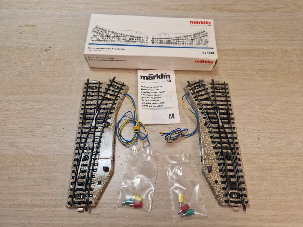 Märklin 5204 weichenpaar M H0 OVP NEU (Neu und originalverpackt) in St-Aubin-Sauges für CHF 29 ...
