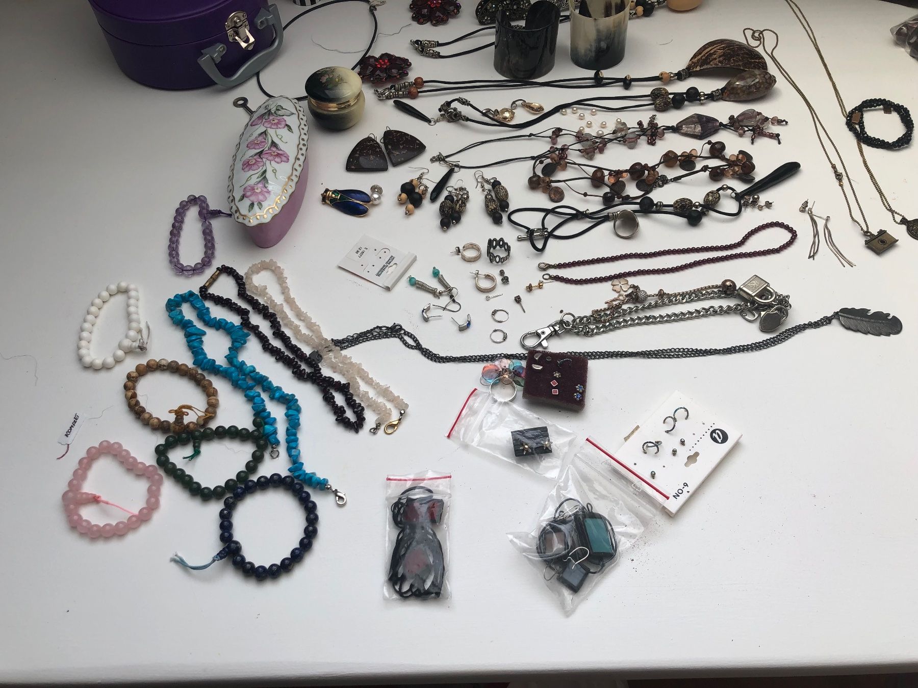 Diverse schmuck Kette Ohrringen Armbande ca 50 Stuck (Gebraucht) in ...