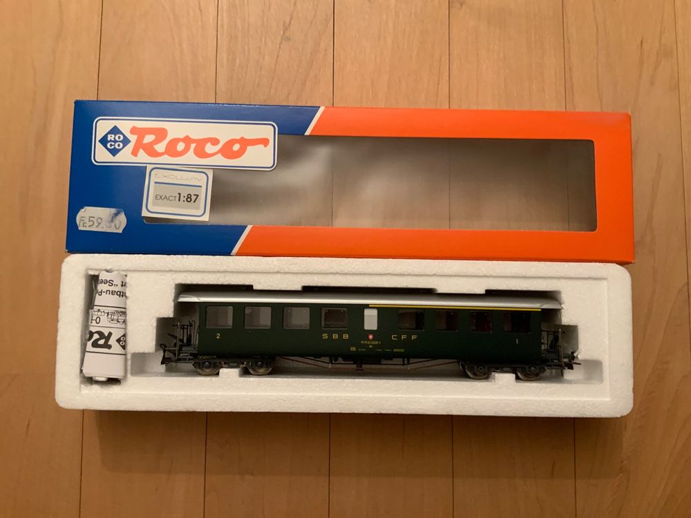 Modelleisenbahn SBB - ROCO - 45095 - 1./2.Klasse - Wagen (Gebraucht) in ...
