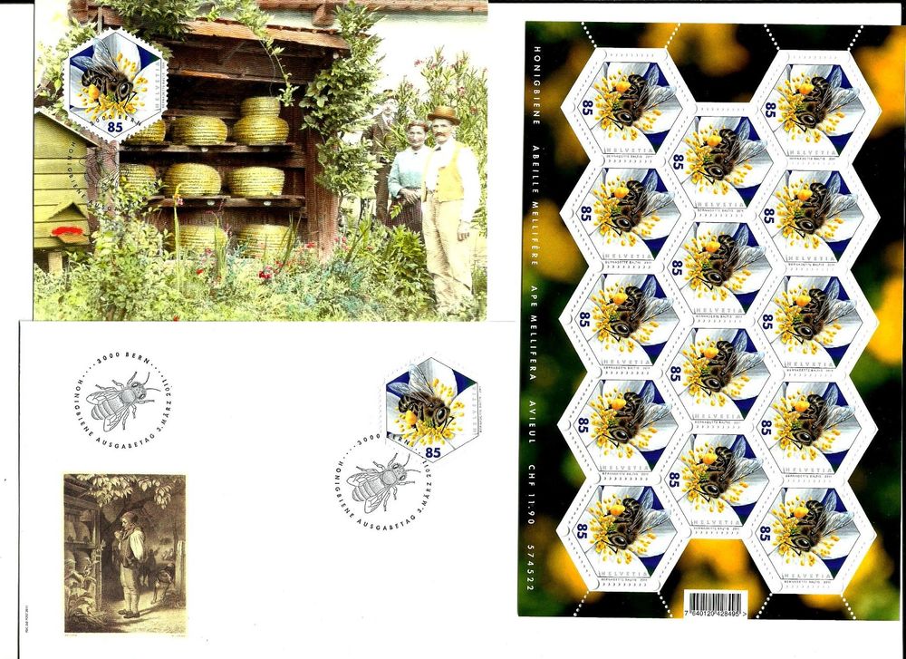BOGEN HONIG BIENE ** + FDC + MK KB ST. BIRCHER KÜTTIGEN 2011 | Kaufen ...