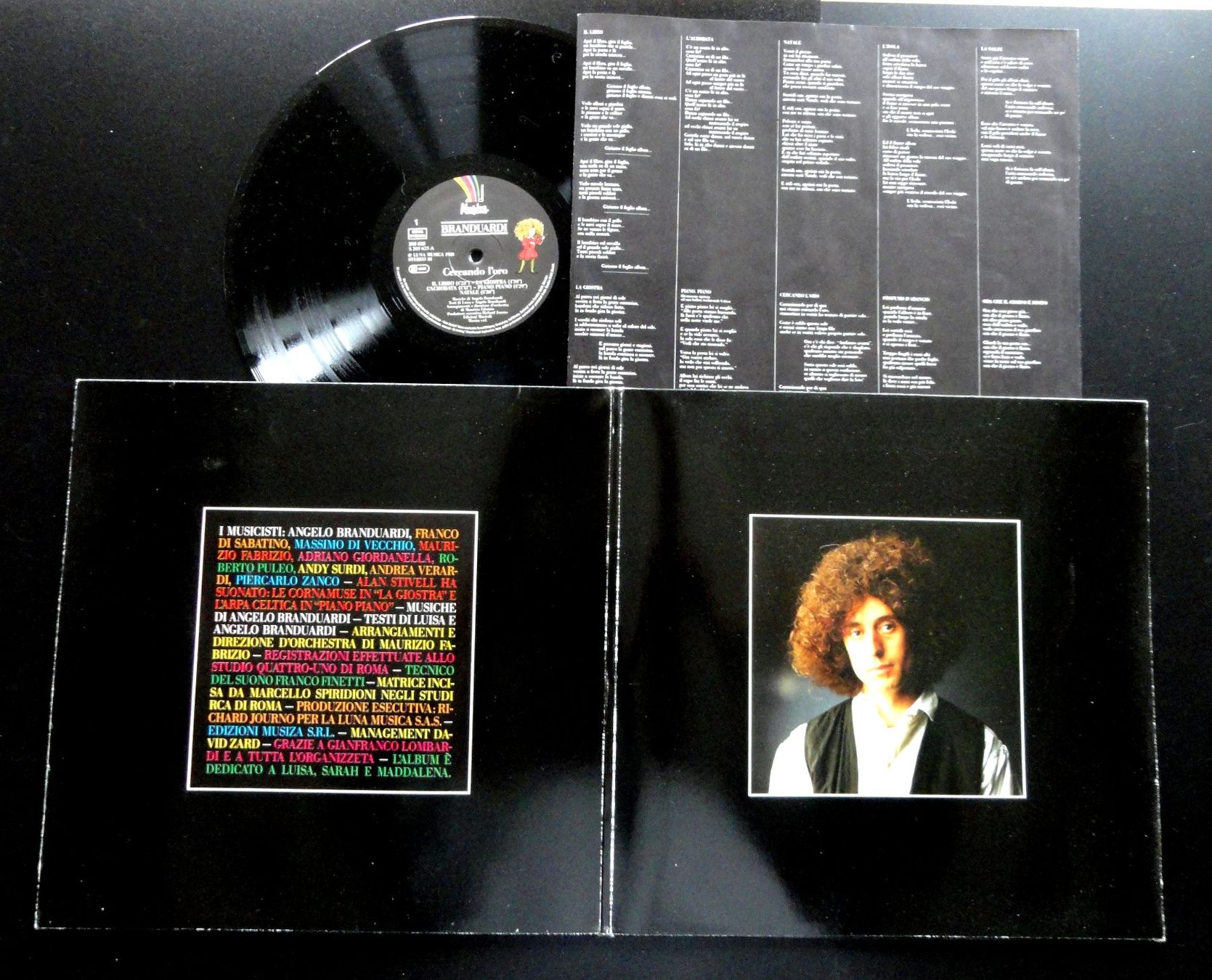 LP ANGELO BRANDUARDI cercando l'oro MUSIZA 1983 ITALO-KULT (Gebraucht ...