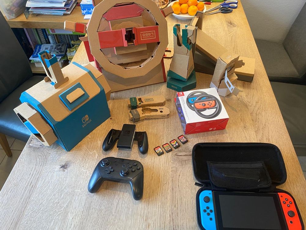 Nintendo switch inkl. Labo Drive Kit und einige Spiele | Kaufen auf Ricardo