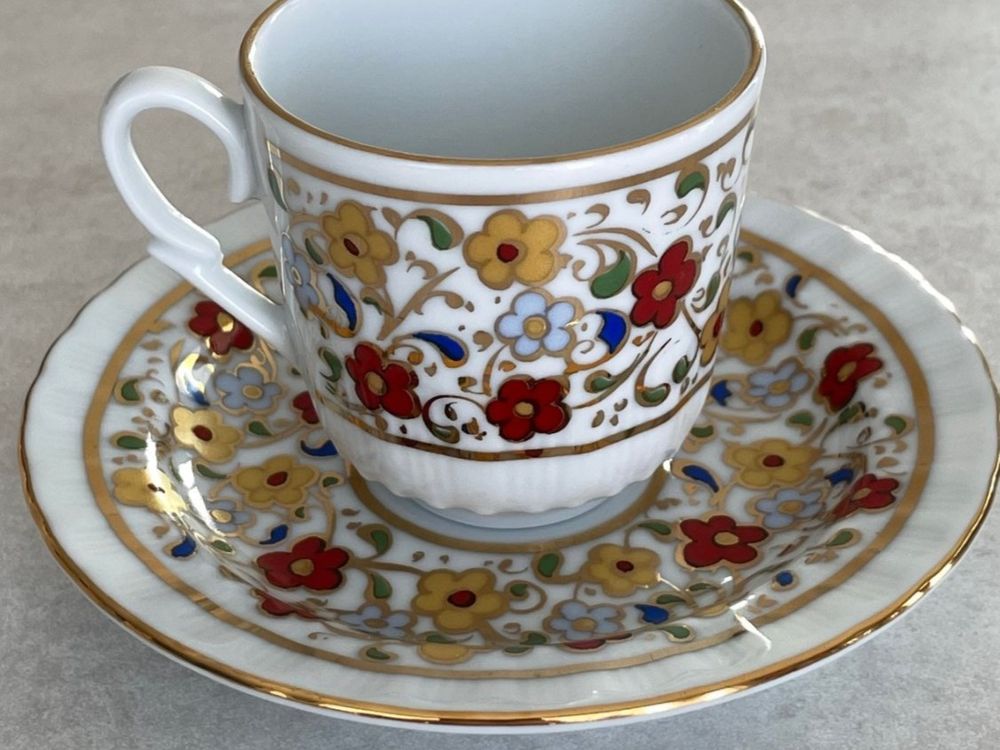Kaffeetassen-Set Vintage 12-teilig - türkisches Porzellan (Neu (gemäss Beschreibung)) in Embrach ...