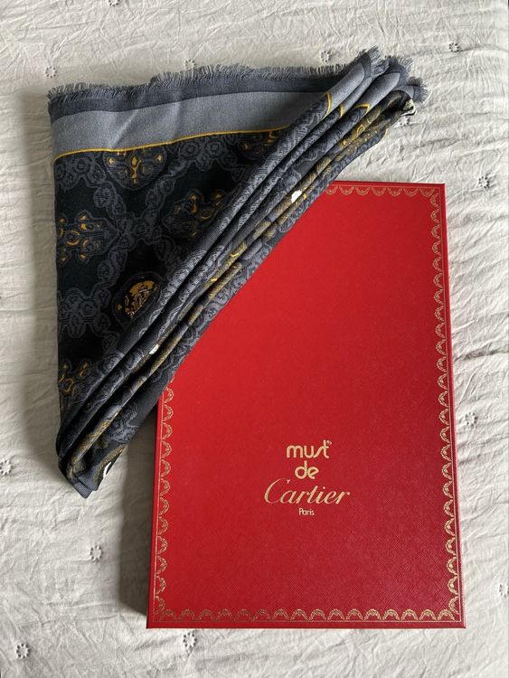 Cartier Foulard Vintage Neuf – Must de Cartier (Neuf (Voir description ...
