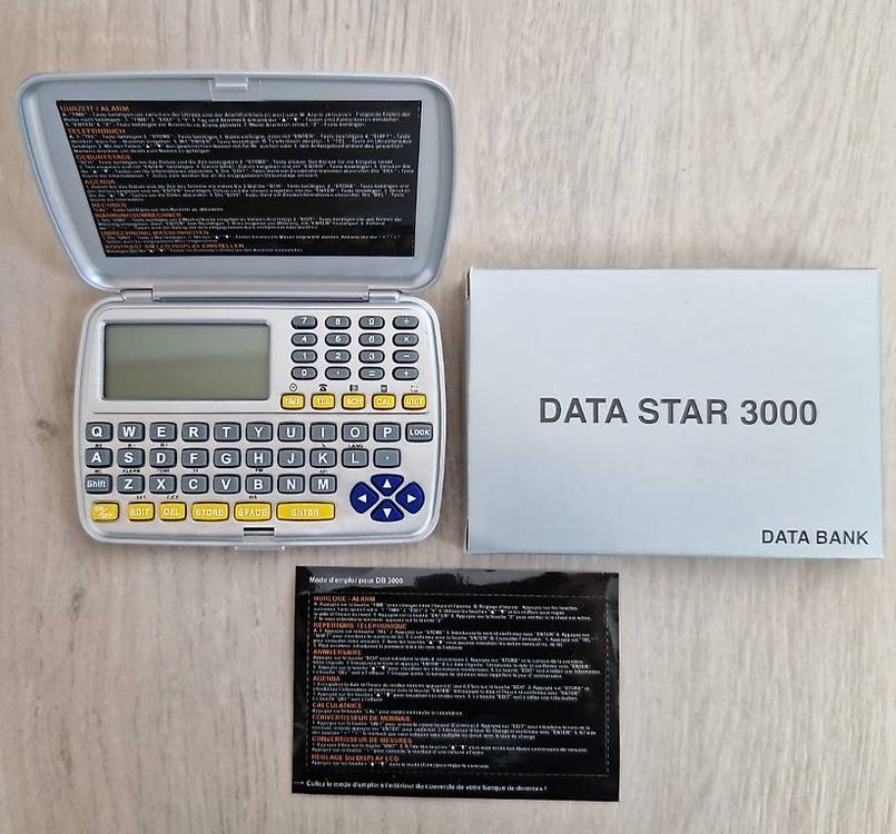 DataStar 3000 Data Bank / Taschenrechner (Box & Anleitung) (Gebraucht ...