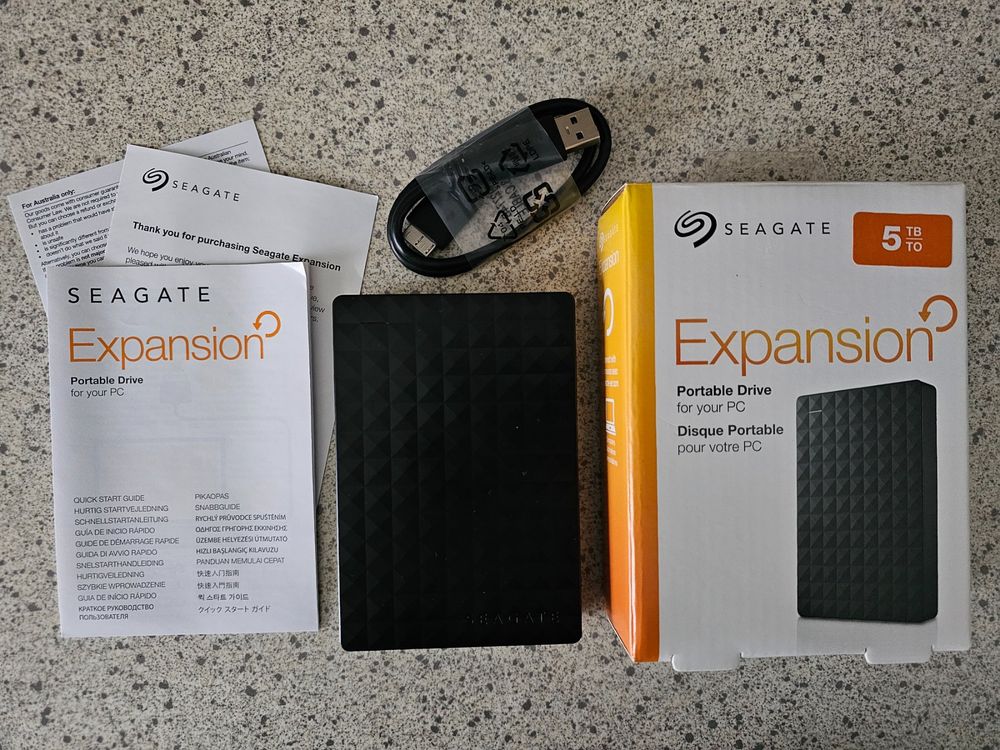 Externe 2,5“ Harddisk 5 Terabyte USB 3 - Seagate Expansion (Gebraucht ...