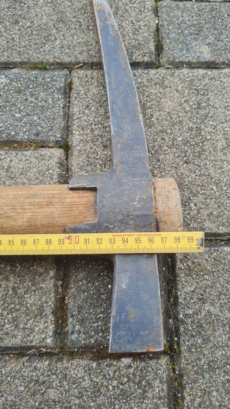 Schweizer Armee / Pickel / Spitzhacke / Keilhaue / 1 Meter (Gebraucht ...