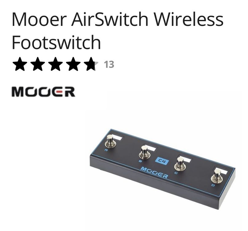 Mooer AirSwitch Wireless Footswitch (Neu (gemäss Beschreibung)) in ...