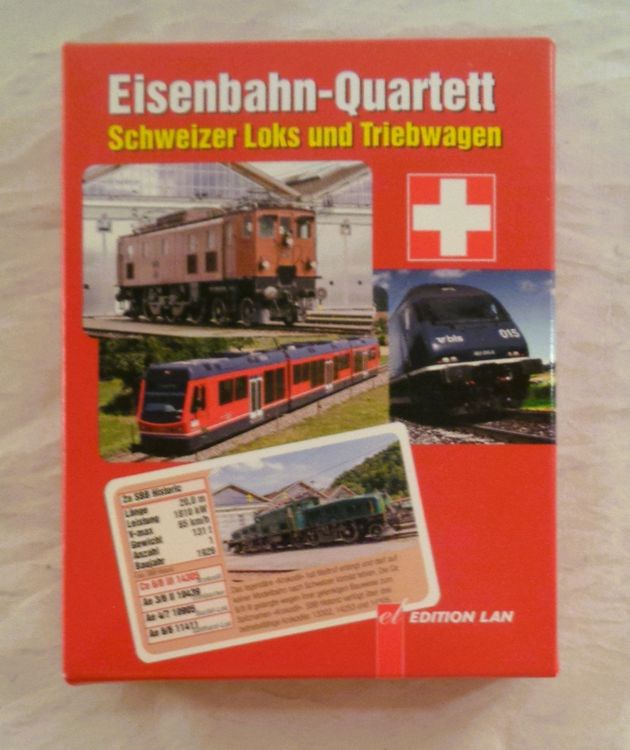 Eisenbahn Quartett - Schweizer Loks und Triebwagen | Kaufen auf Ricardo
