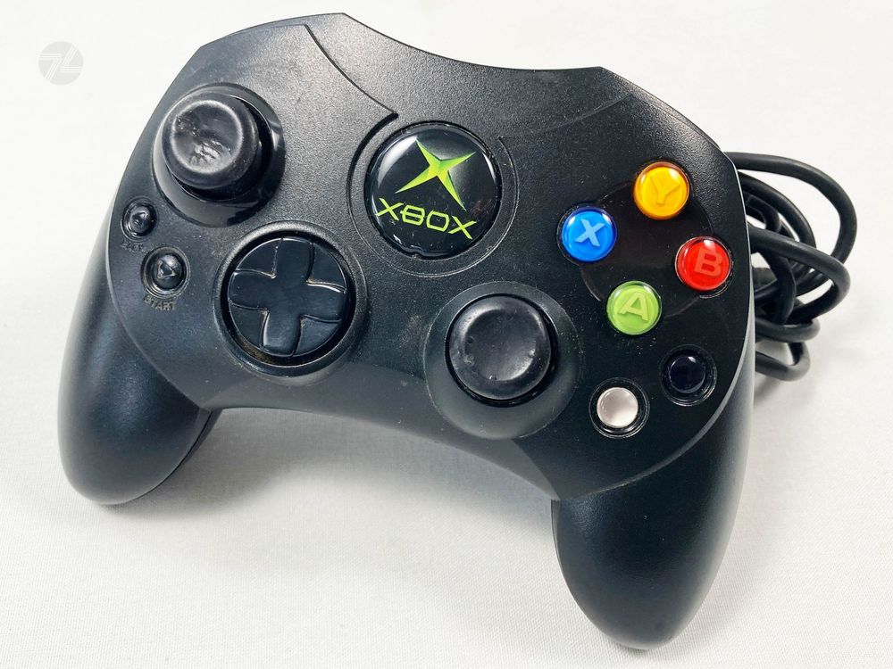 XBOX Original Controller Schwarz mit Kabel Joystick Vintage | Kaufen ...