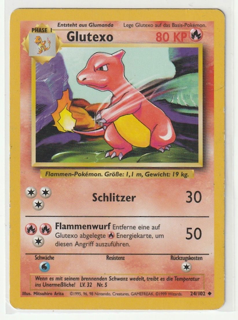 Pokémon 1999 Glutexo (24/102), Basis Base Set (Gebraucht) in Biel ...