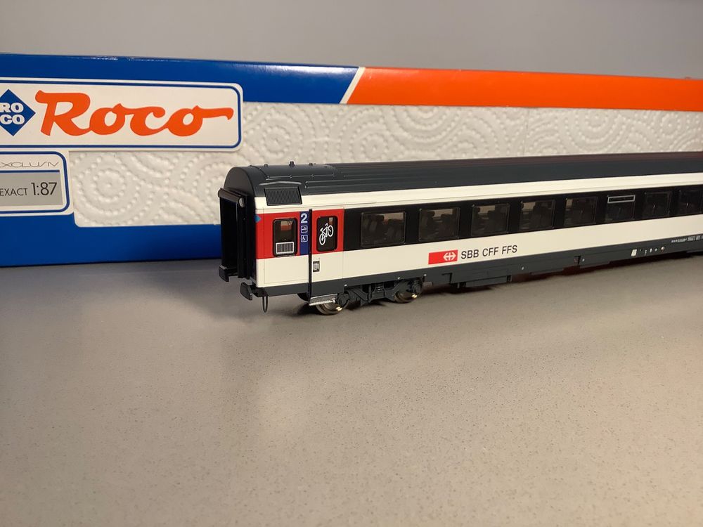 Roco 61402.4 : SBB 2.Kl EW IV Vmax 160 km/h ICN | Kaufen auf Ricardo