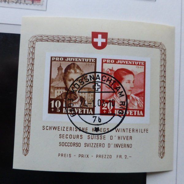 P.J Block 1941 gest Stempel falsch (Gebraucht) in für CHF 7 – mit ...